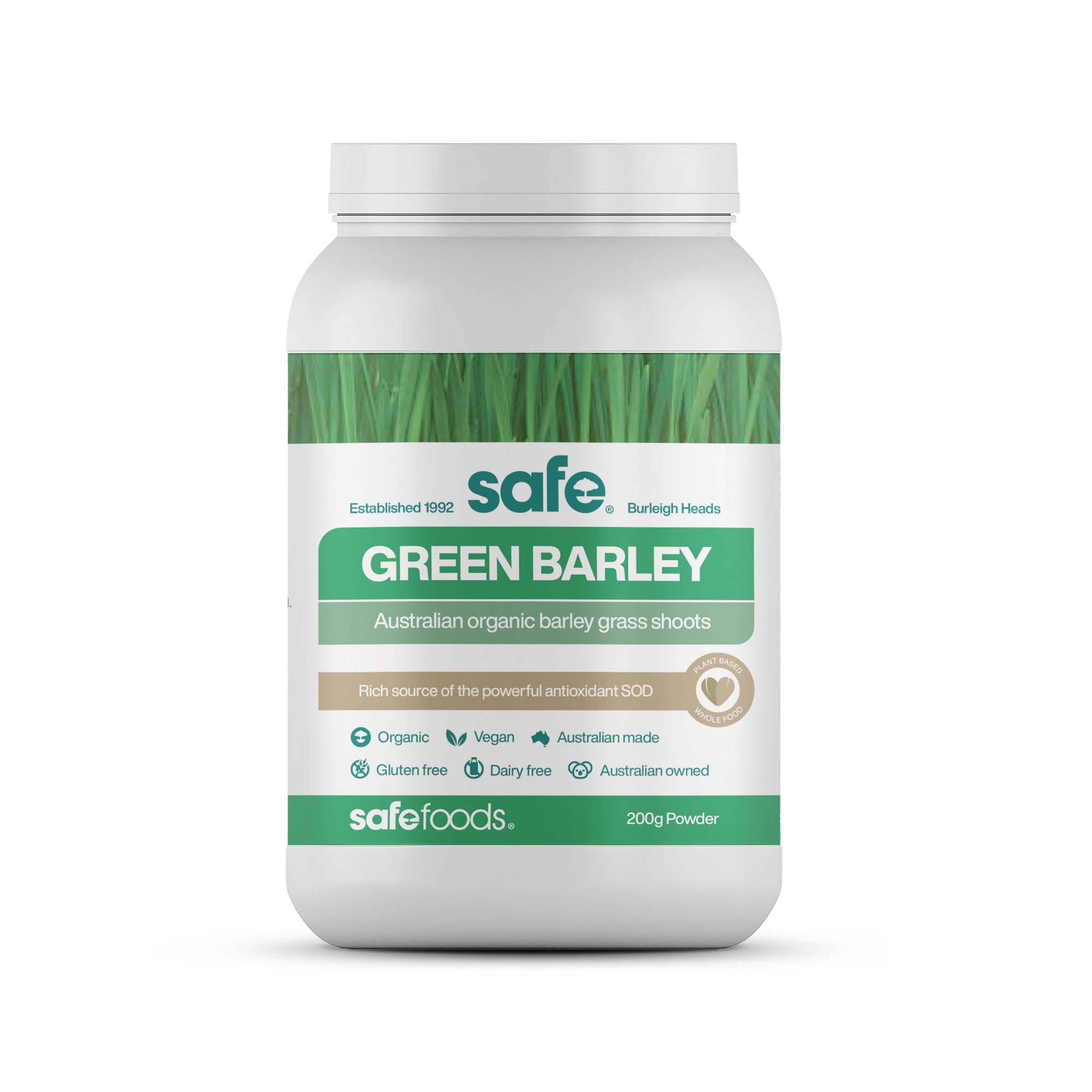 Green Barley 200g – SAFE Health + Foods